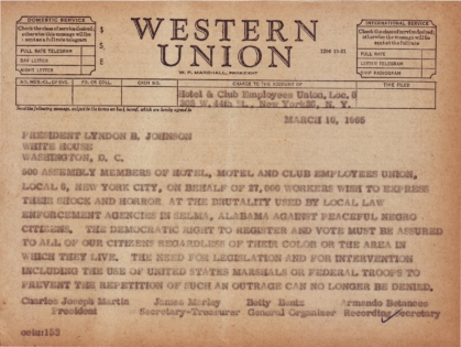 Historic telegrams found at union | Hotel and Gaming Trades Council (EN)